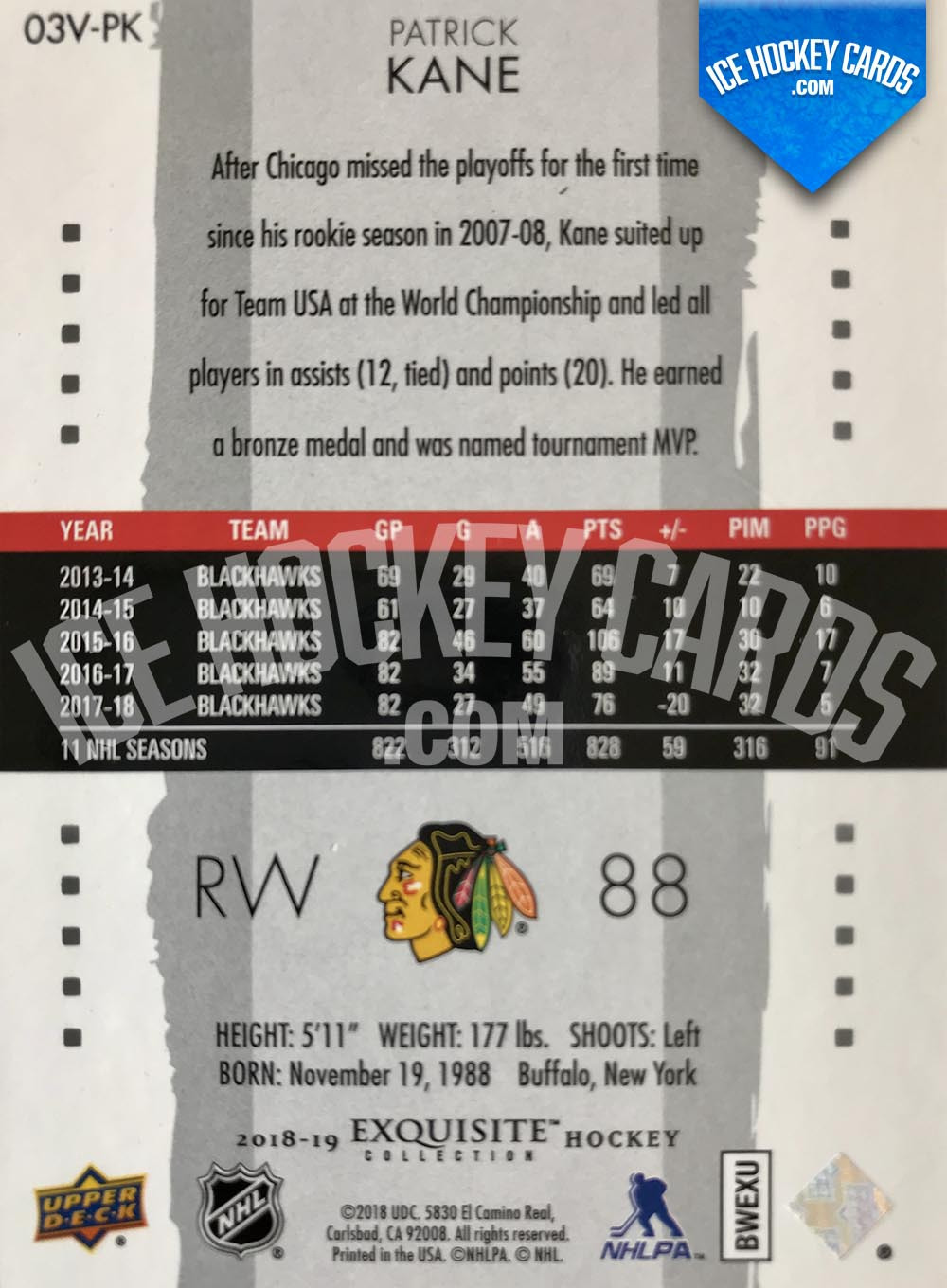 Patrick Kane - IceHockeyCards.com
