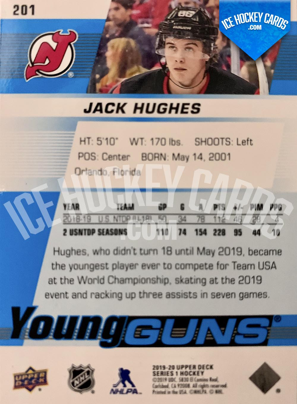 Jack Hughes - IceHockeyCards.com